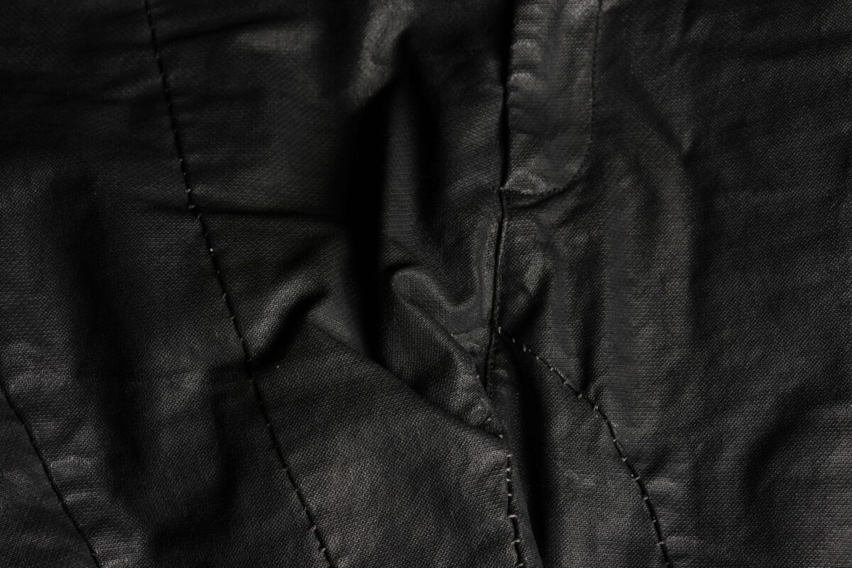 Masnada Waxed Pants with Scar Stitching - RAW Looks