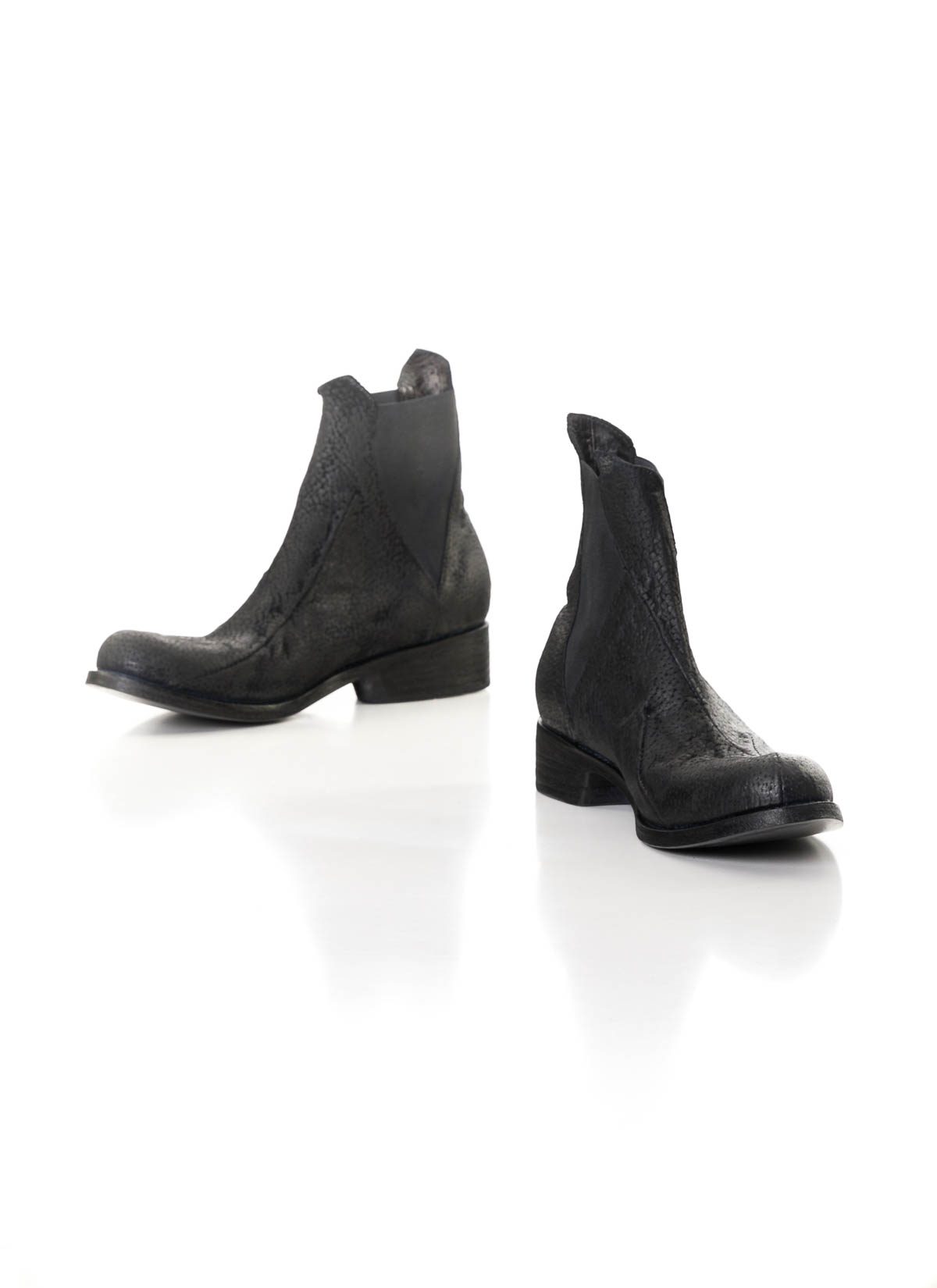 LEON EMANUEL BLANCK Distortion Pointed Chelsea Boot, black, wild boar ...