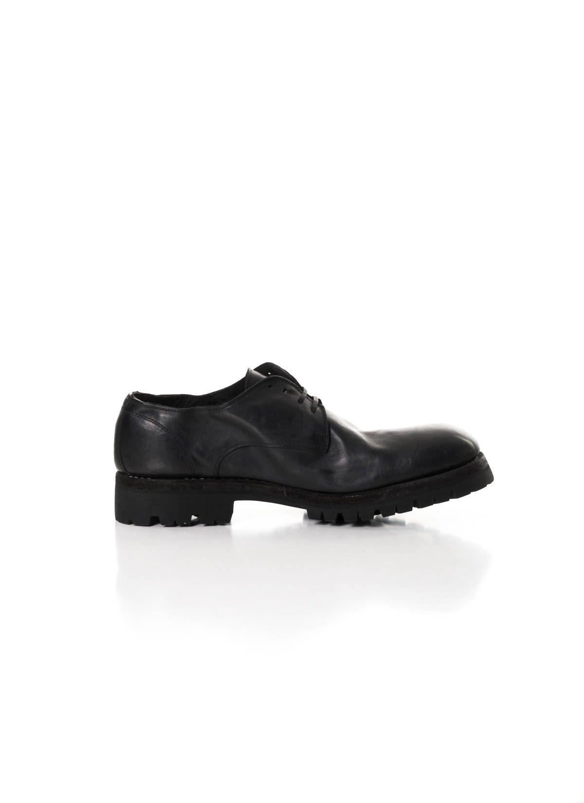 GUIDI 792V Classic Derby Shoe Vibram, black, horse leather