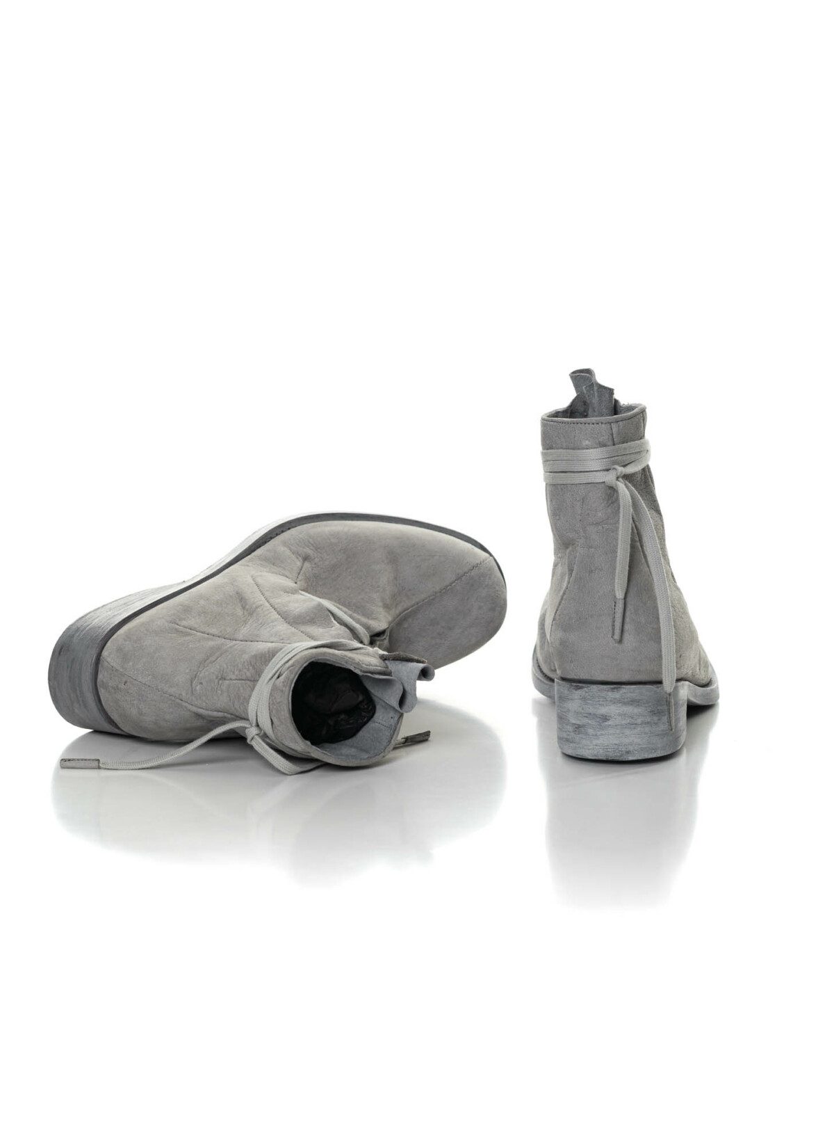 LEON EMANUEL BLANCK Distortion Short Work Boot, light grey, buffalo leather