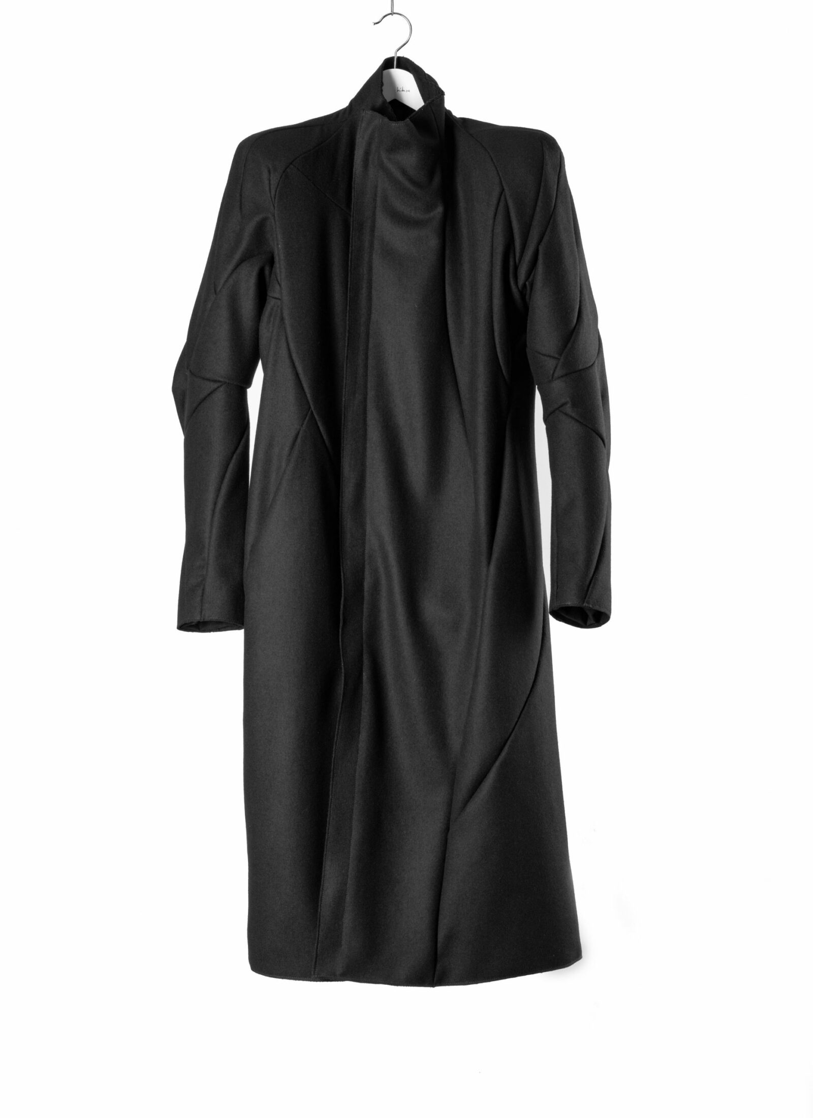 LEON EMANUEL BLANCK Distortion Overundercoat, black, linen waxed