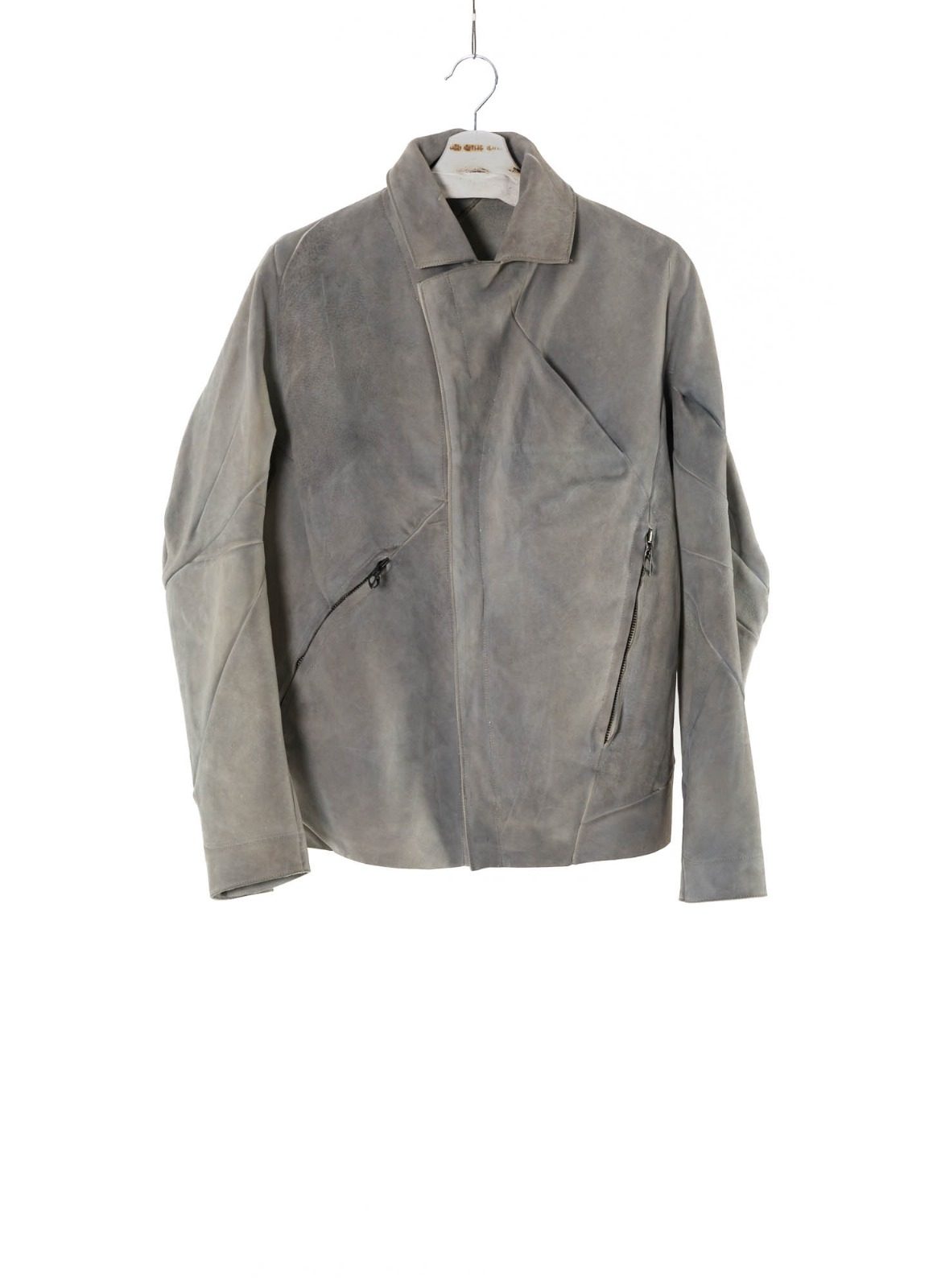 LEON EMANUEL BLANCK Distortion Officer Coat, black, horse leather