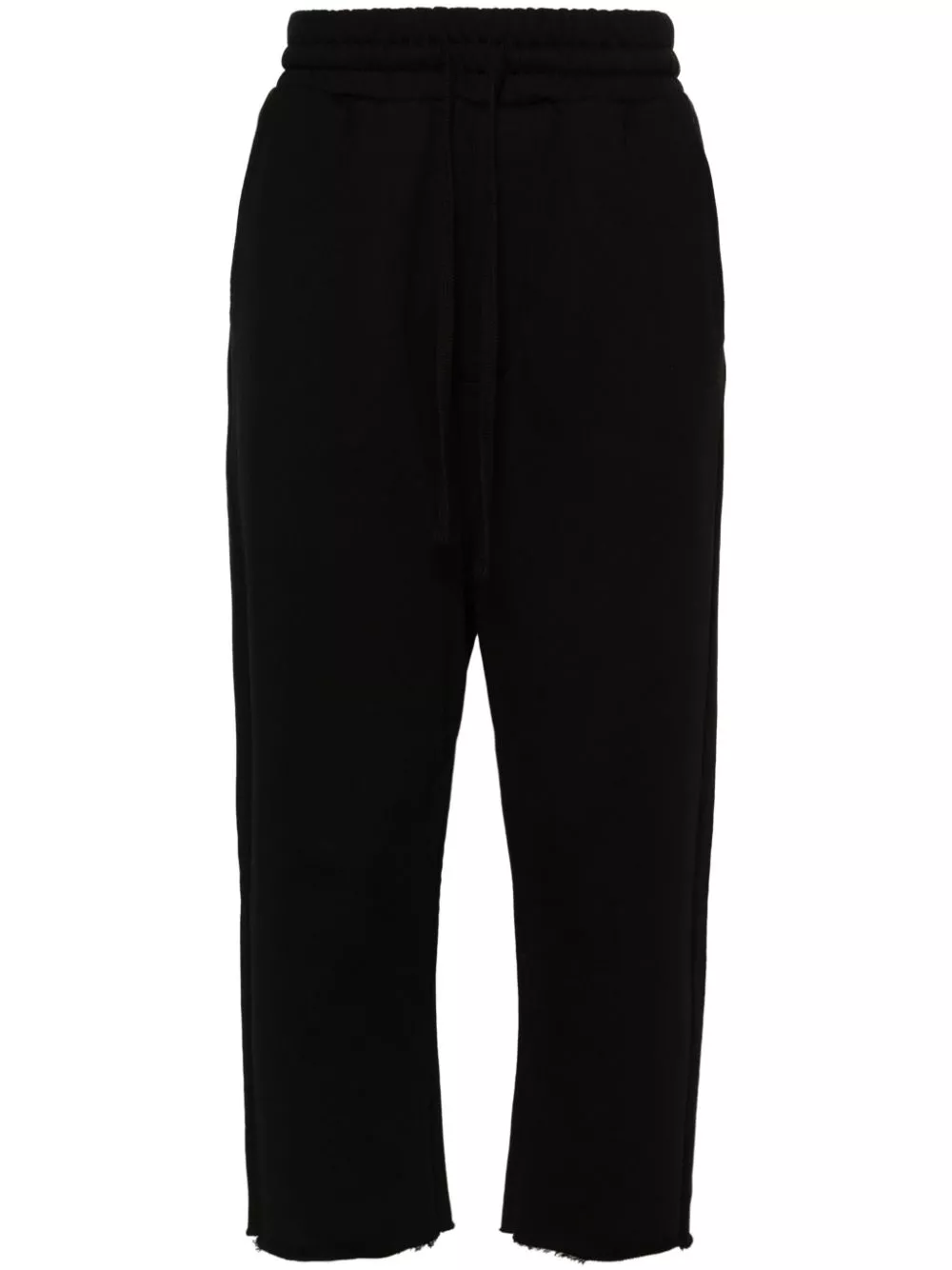 Thom Krom drop-crotch cropped trousers - Black