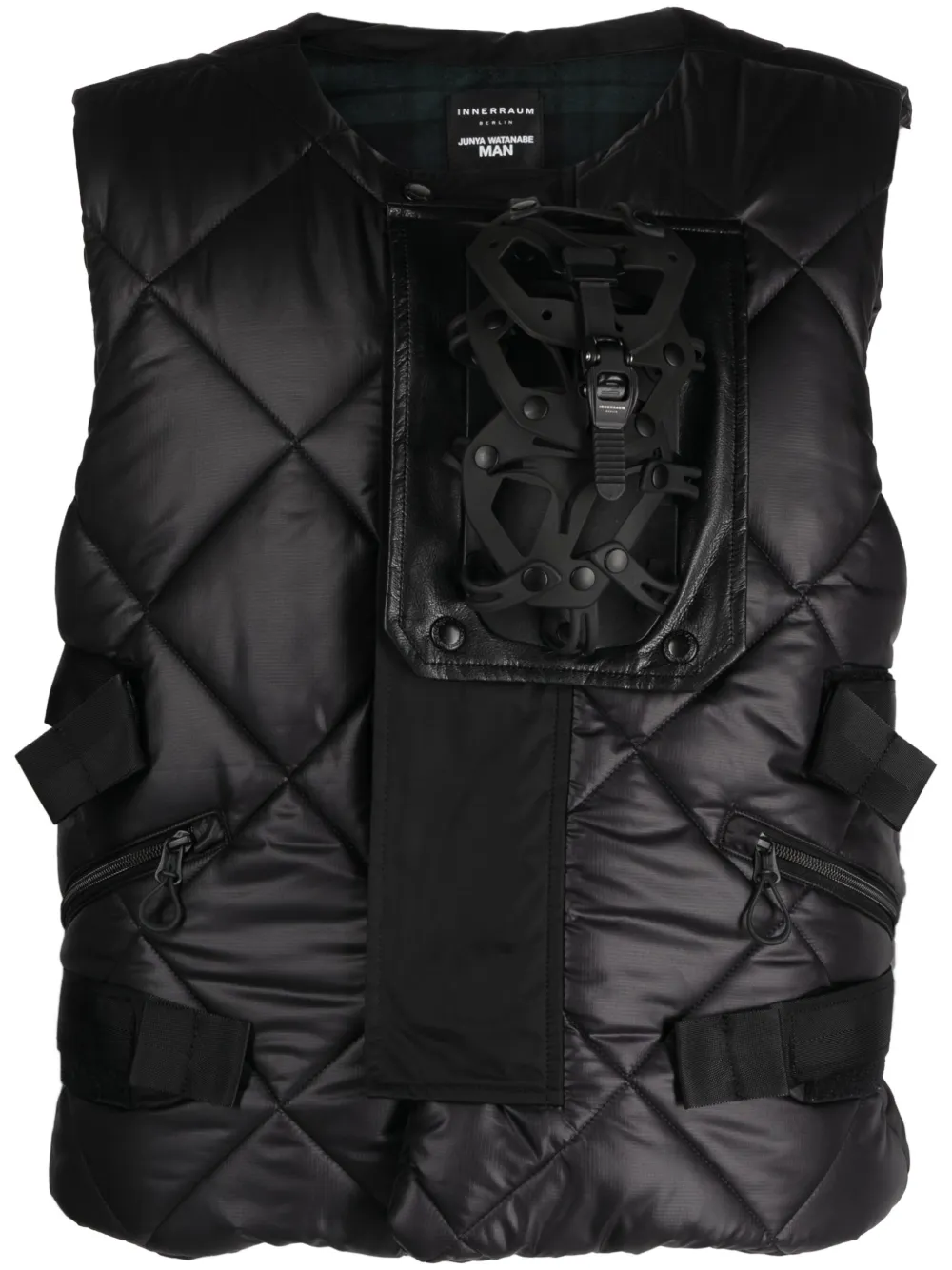 Junya Watanabe MAN x Innerraum quilted backpack utility gilet - Black