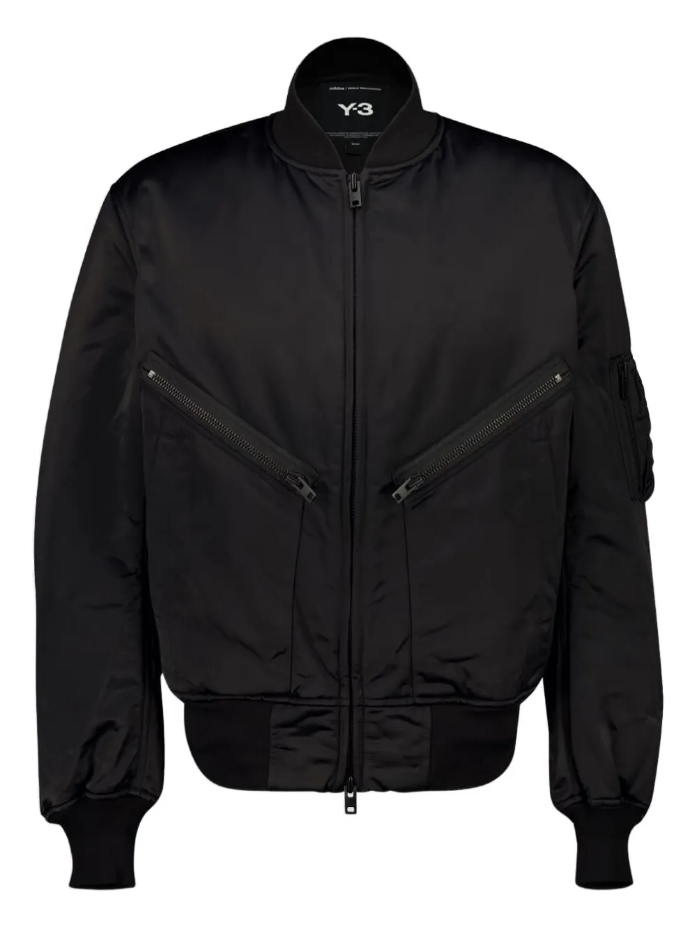 Y-3 zipped-pocket bomber jacket - Black
