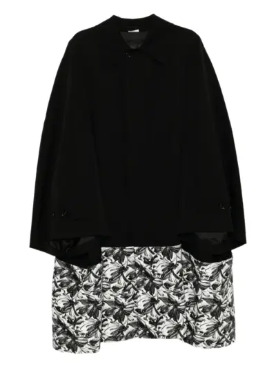 Comme des Garçons Homme Plus panelled coat - Black