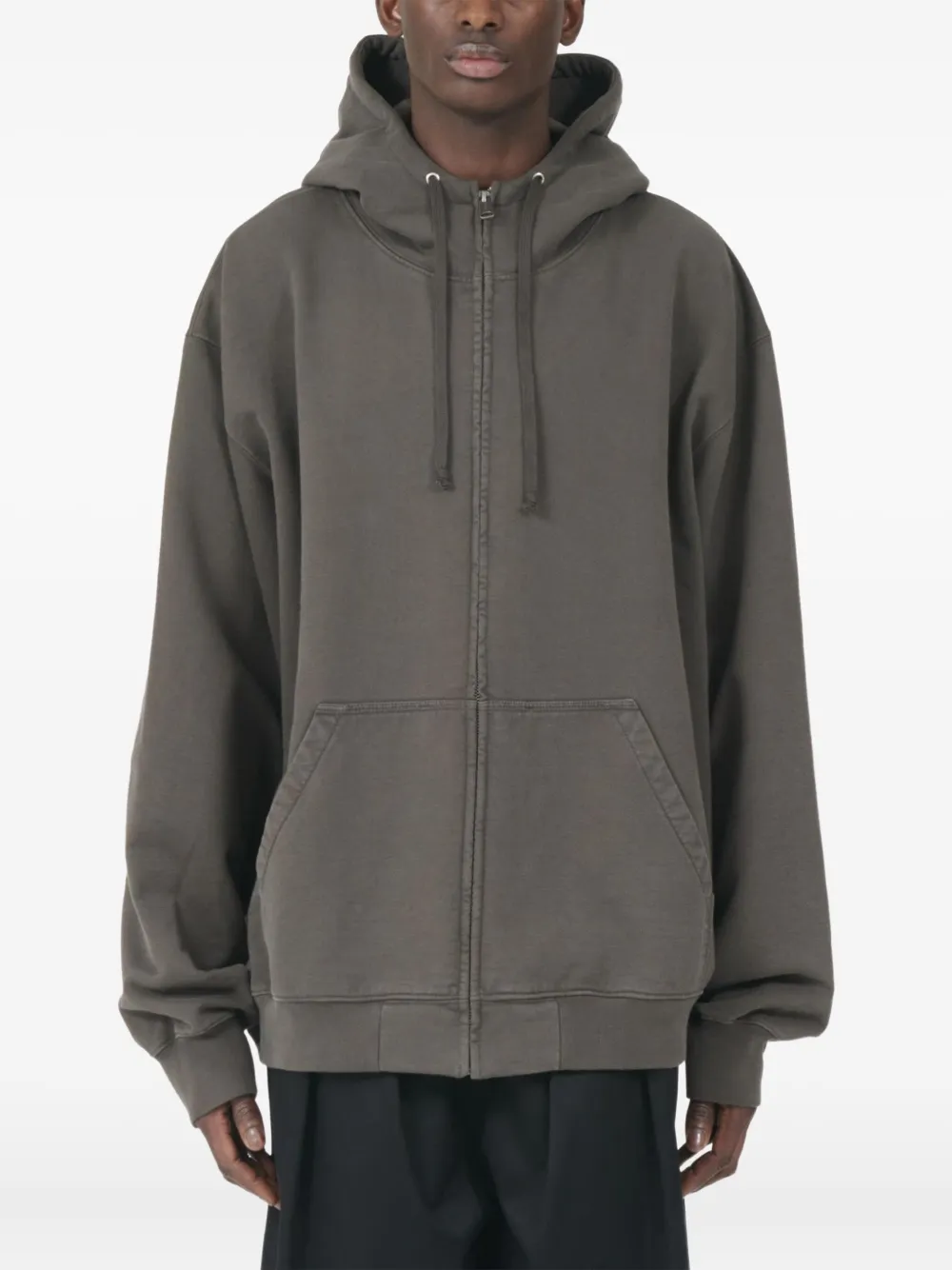 Maison Margiela Numbers-motif hooded jacket - Grey