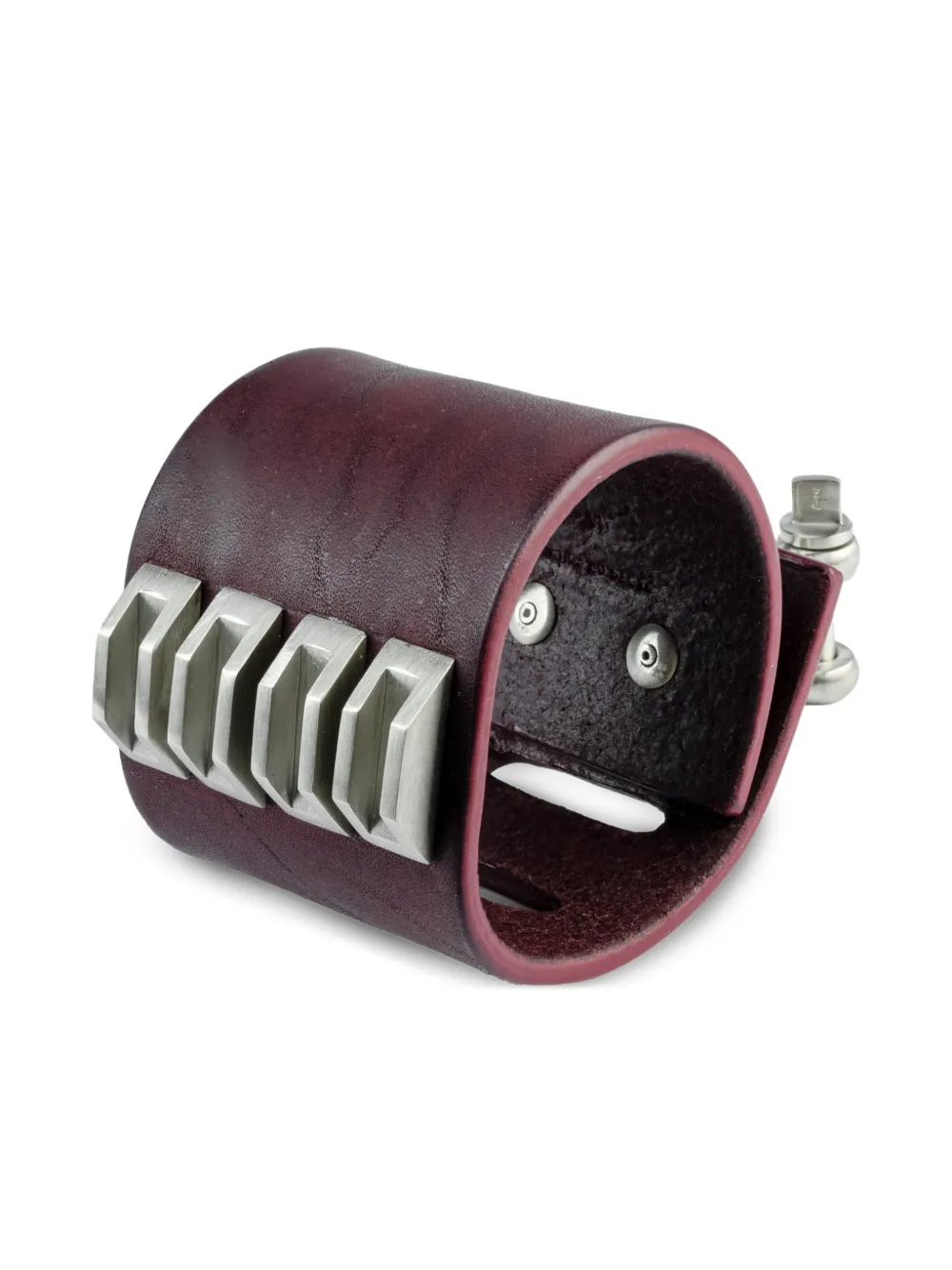 Parts of Four Restraint Charm inverted-pyramid studs bracelet - Purple