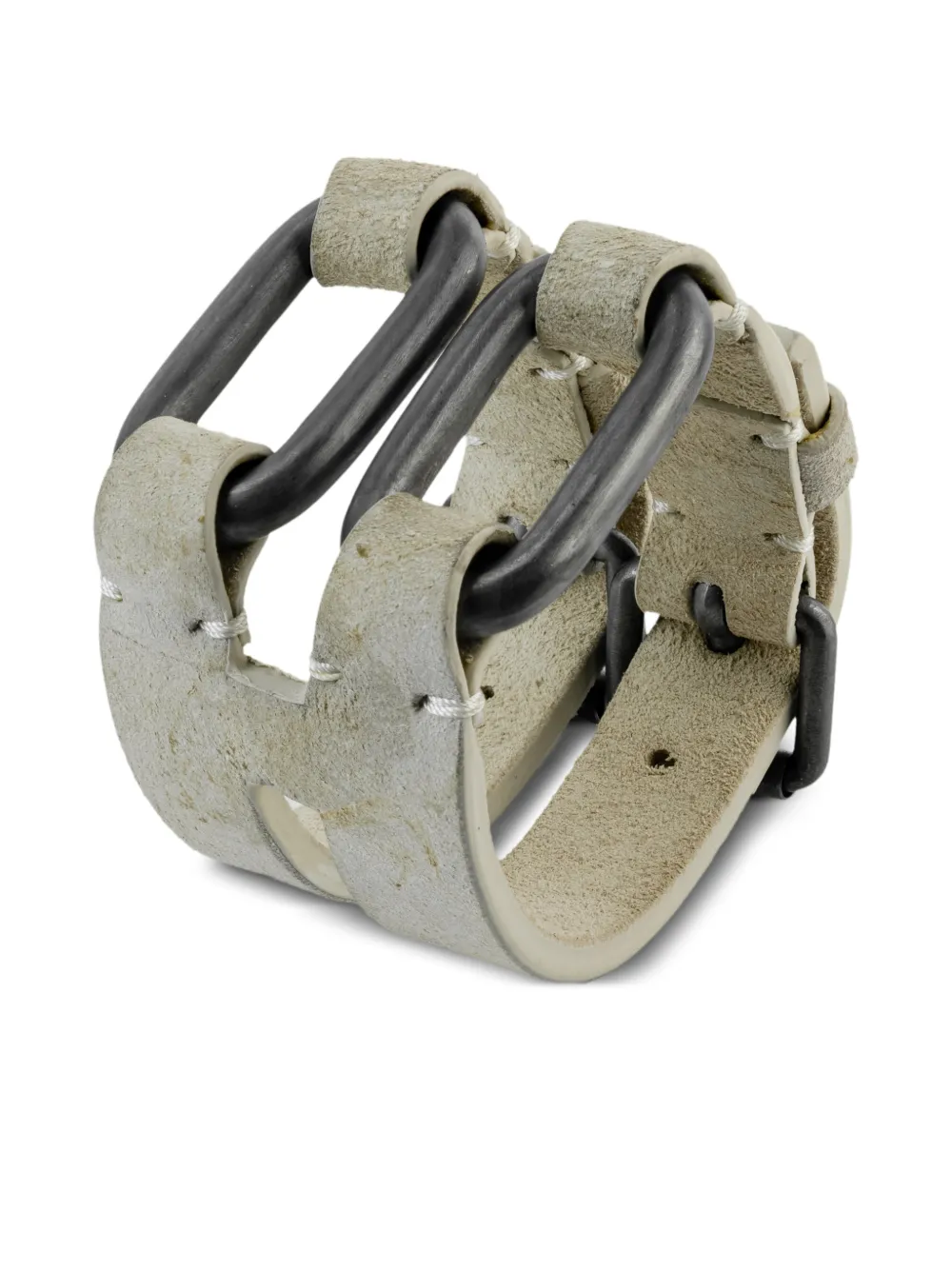 Parts of Four sterling silver Link Gauntlet bracelet - Neutrals