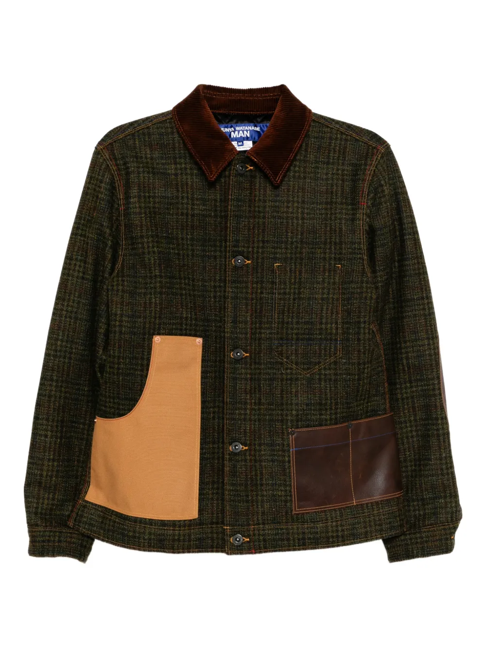 Junya Watanabe MAN checked jacket - Green