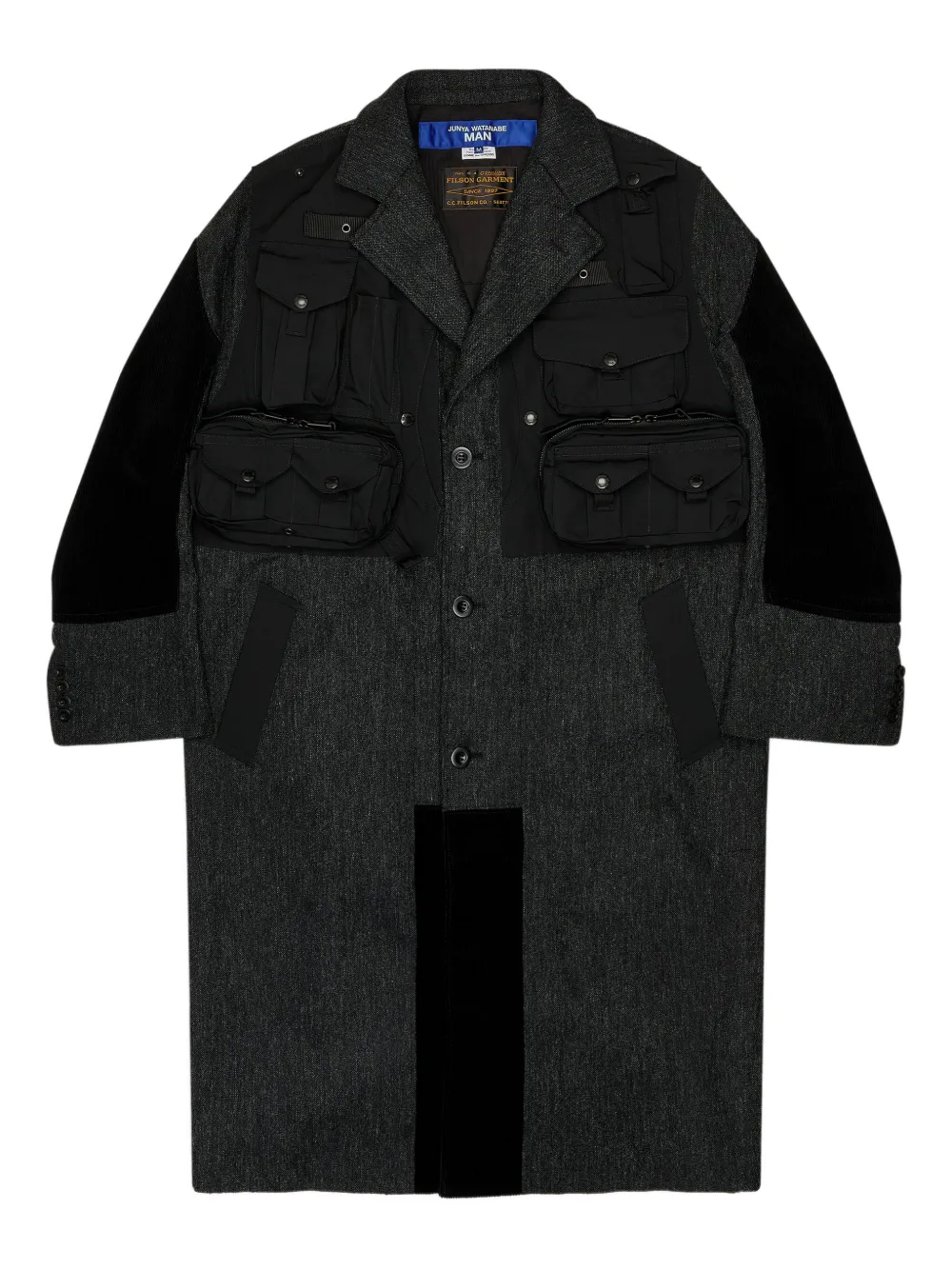 Junya Watanabe MAN x Filson pocket panelled coat - Grey