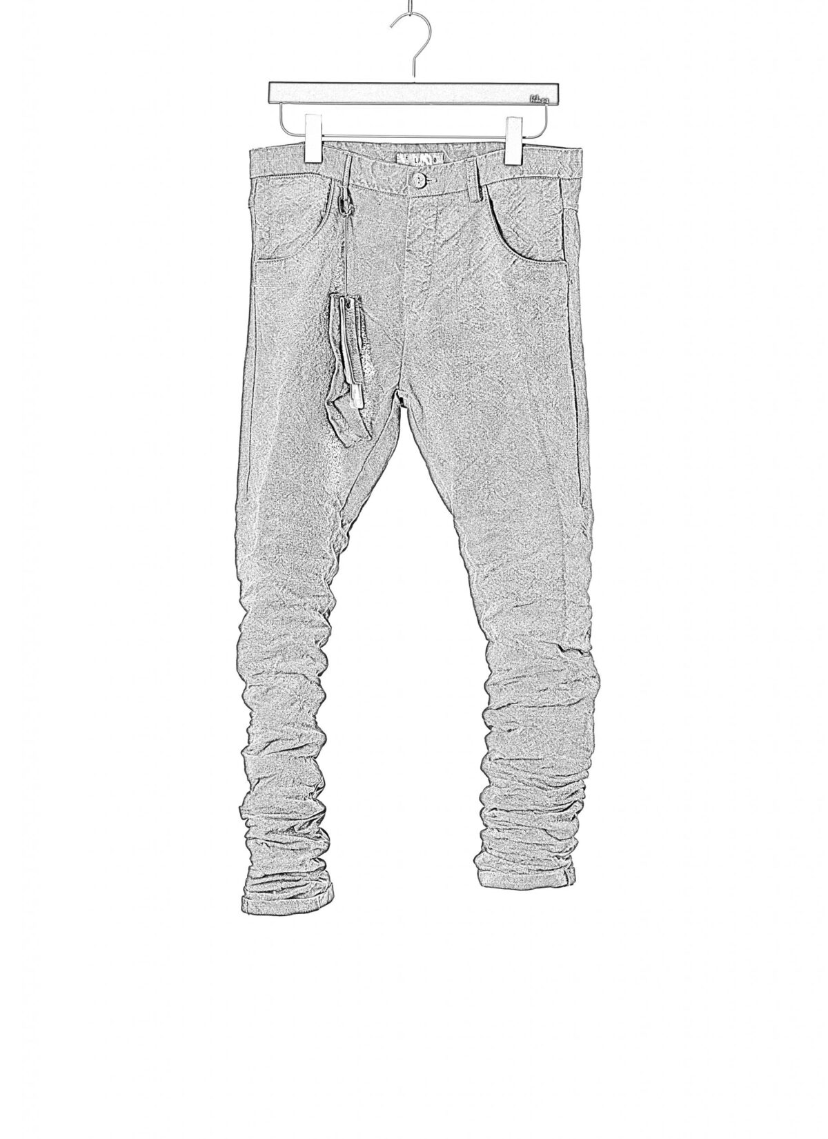 LAYER-0 5 Pocket Pants 110, sail hemp, grey/green