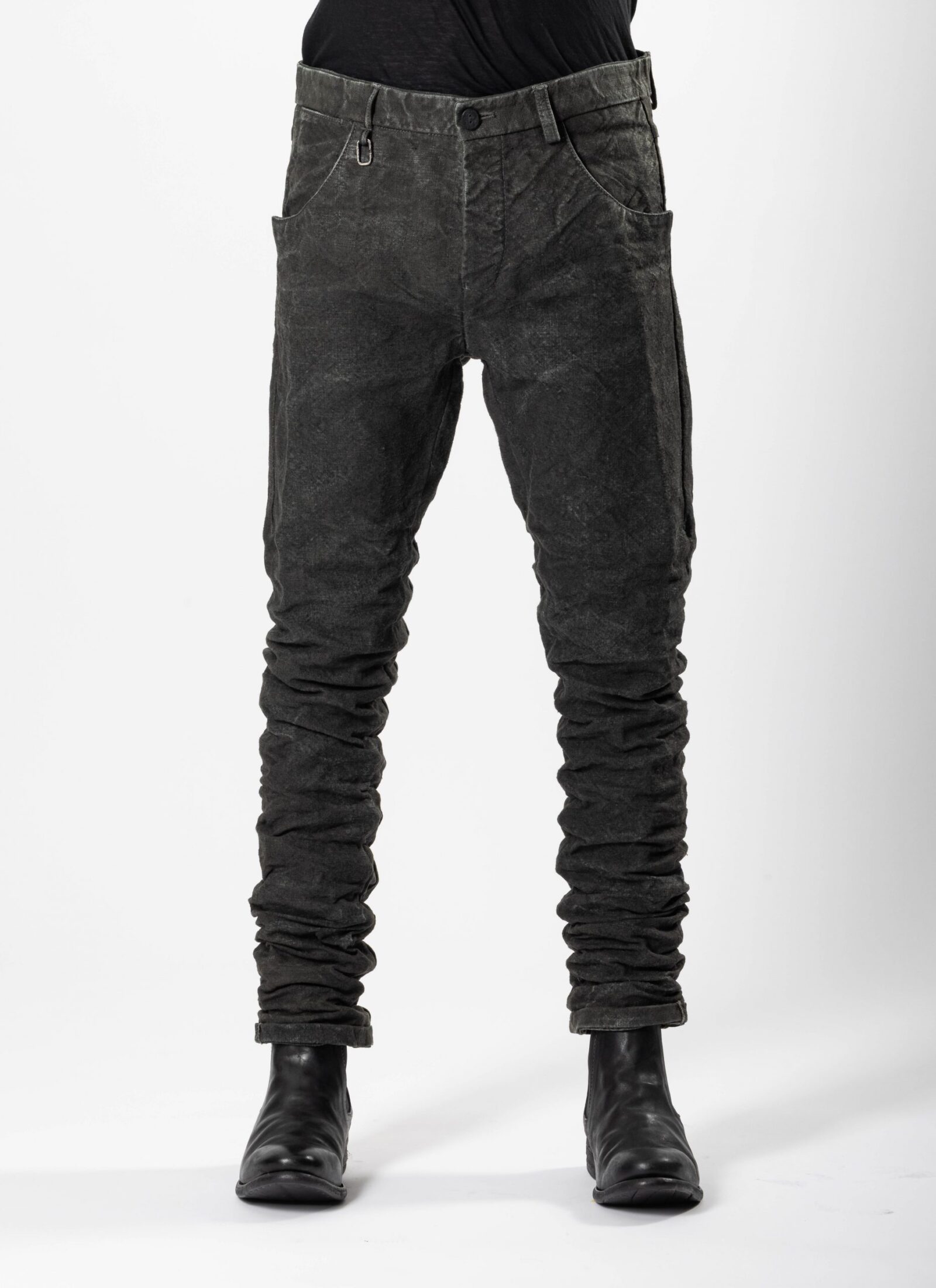 LAYER-0 5 Pocket Pants 110, sail hemp, grey/green