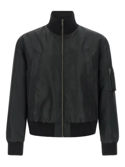 MM6 Maison Margiela high-neck bomber jacket - Black