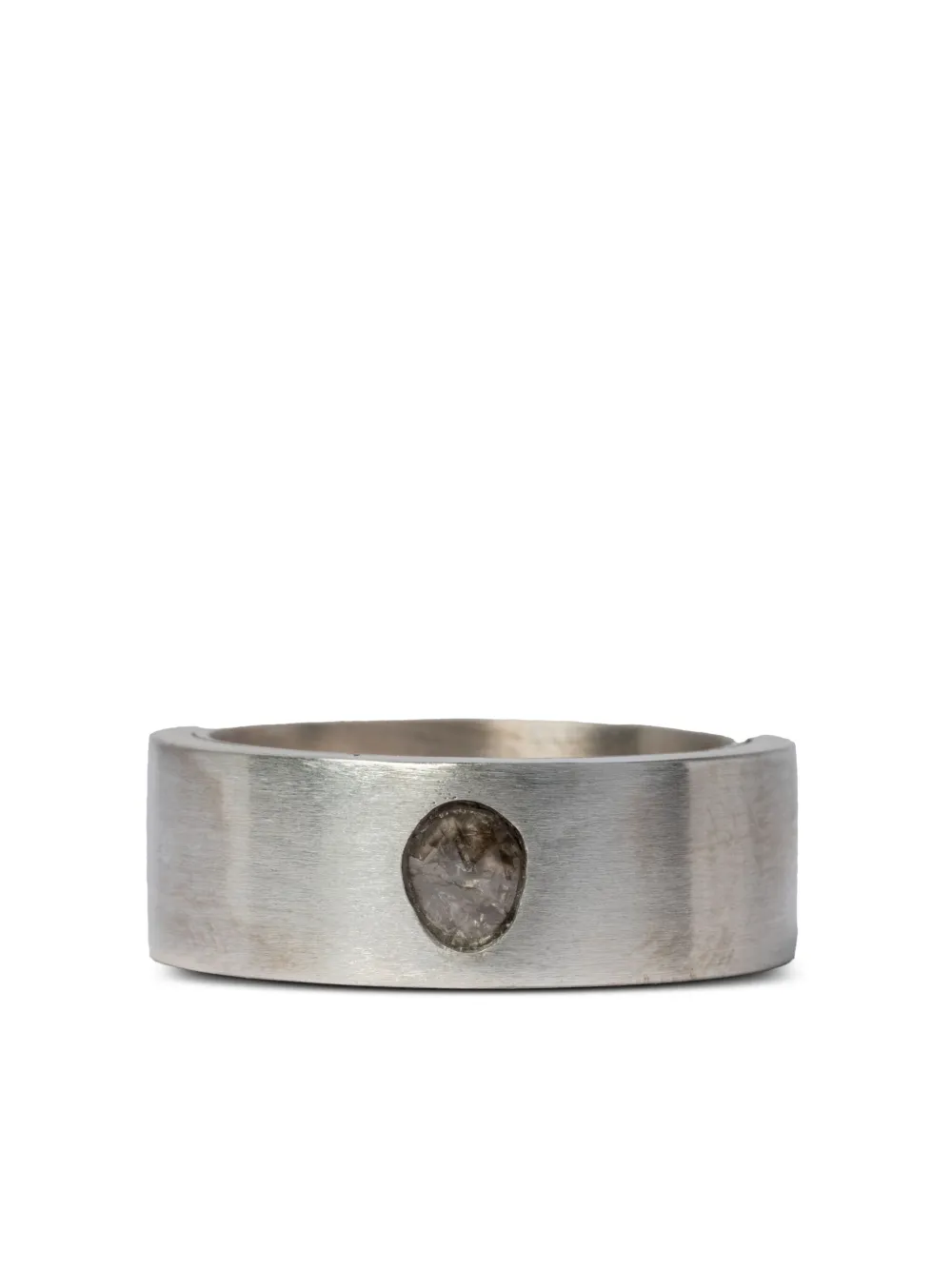 Parts of Four Sistema diamond-slab ring - Silver